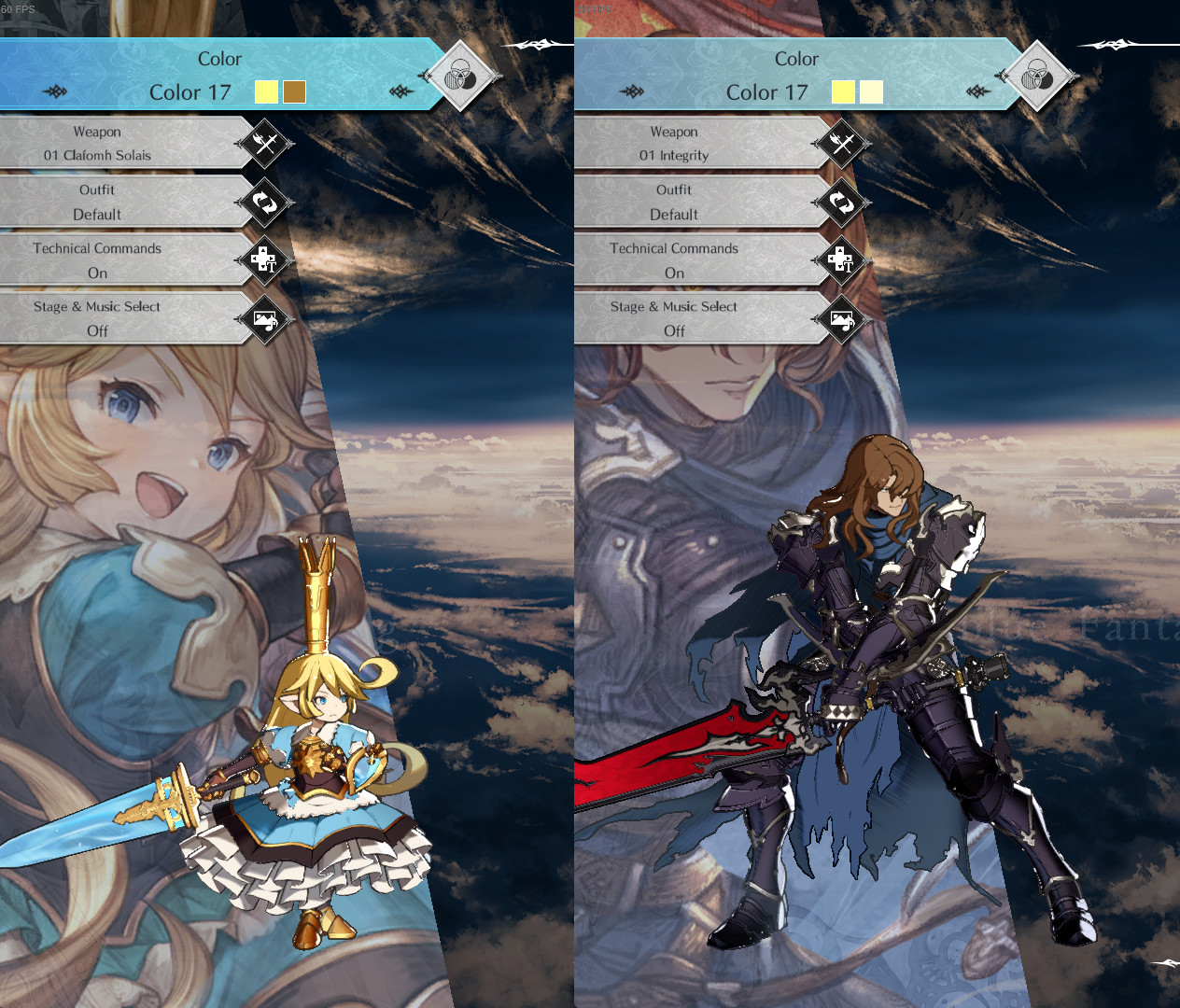 Gold(Color17) to Default Mod for Granblue Fantasy Versus: Rising | GB ...