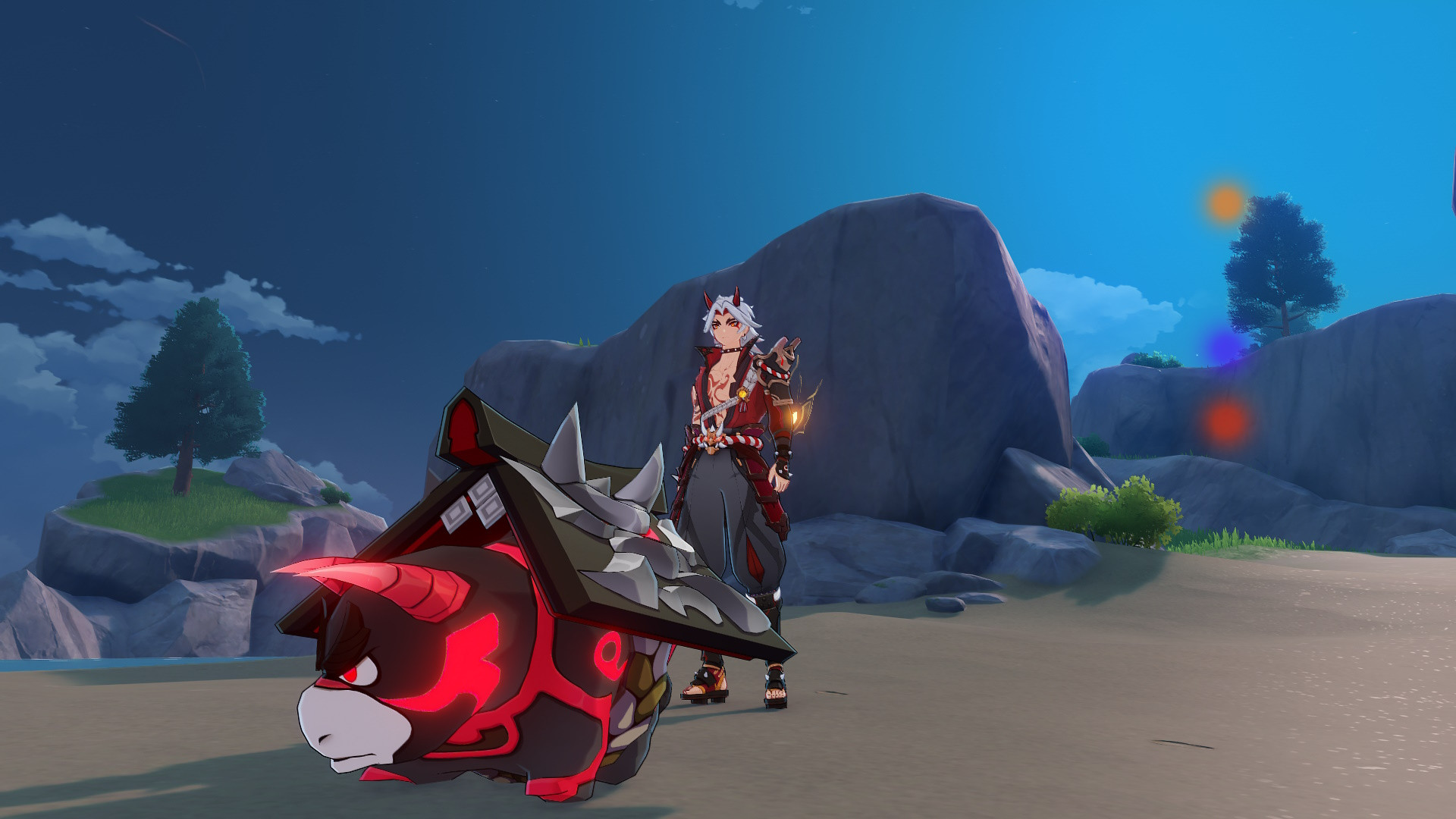 Crimson & Blue Oni Itto Mod for Genshin Impact | GI Mods