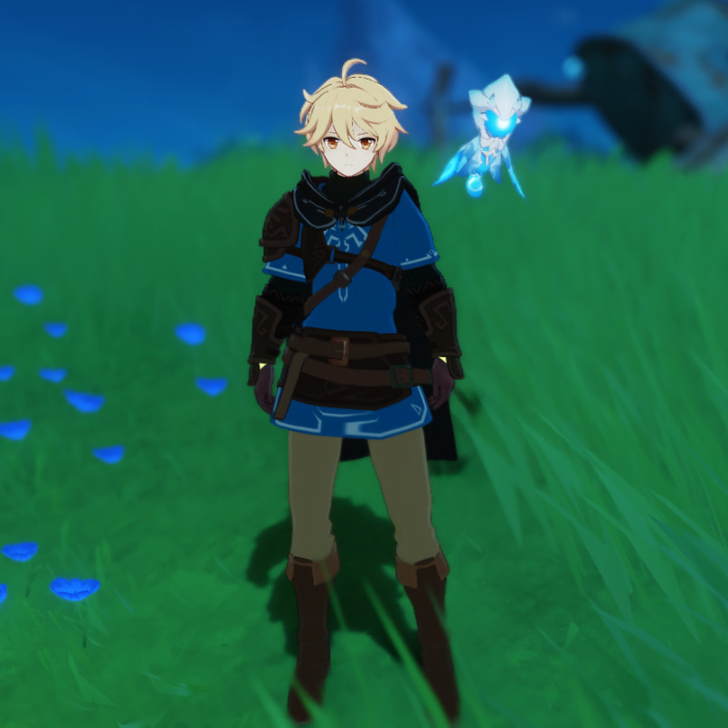 Aether link outfit Mod for Genshin Impact | GI Mods