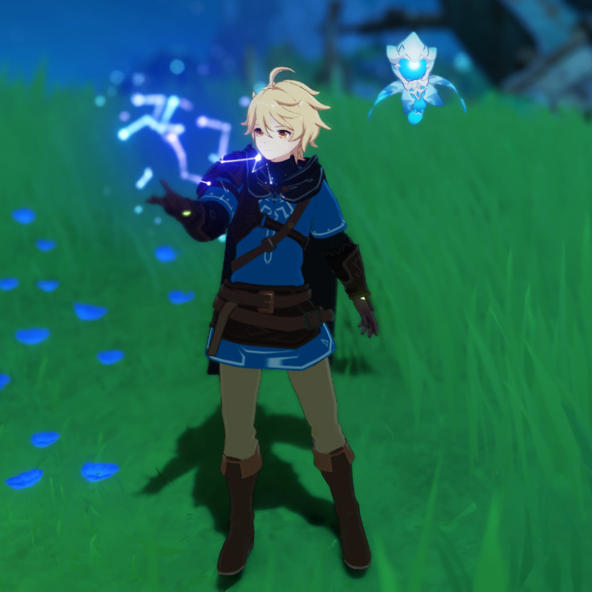 Aether link outfit Mod for Genshin Impact | GI Mods