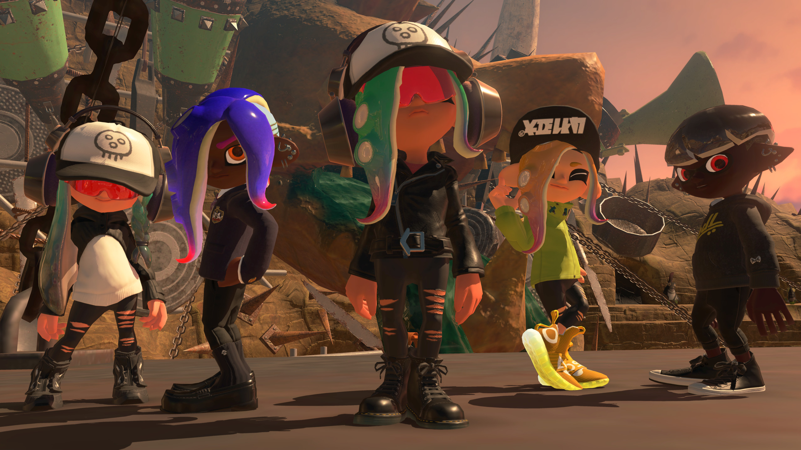Acht/Dedf1sh Hairstyle/Gear Mod for Splatoon 3 | Splatoon 3 Mods