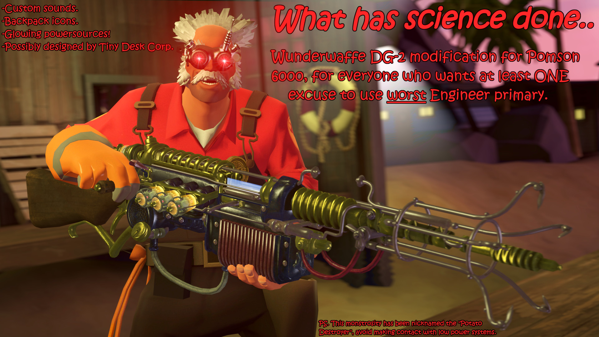 Wunderwaffe DG-2 over Pomson 6000 Mod for Team Fortress 2 | TF2 Mods