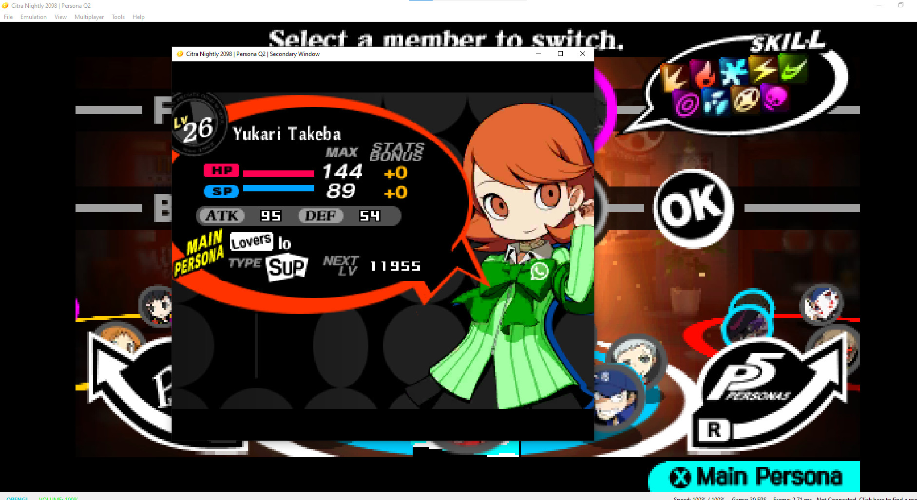 WhatsApp Yukari -inside the cinema- Mod for Persona Q2 | PQ2 Mods