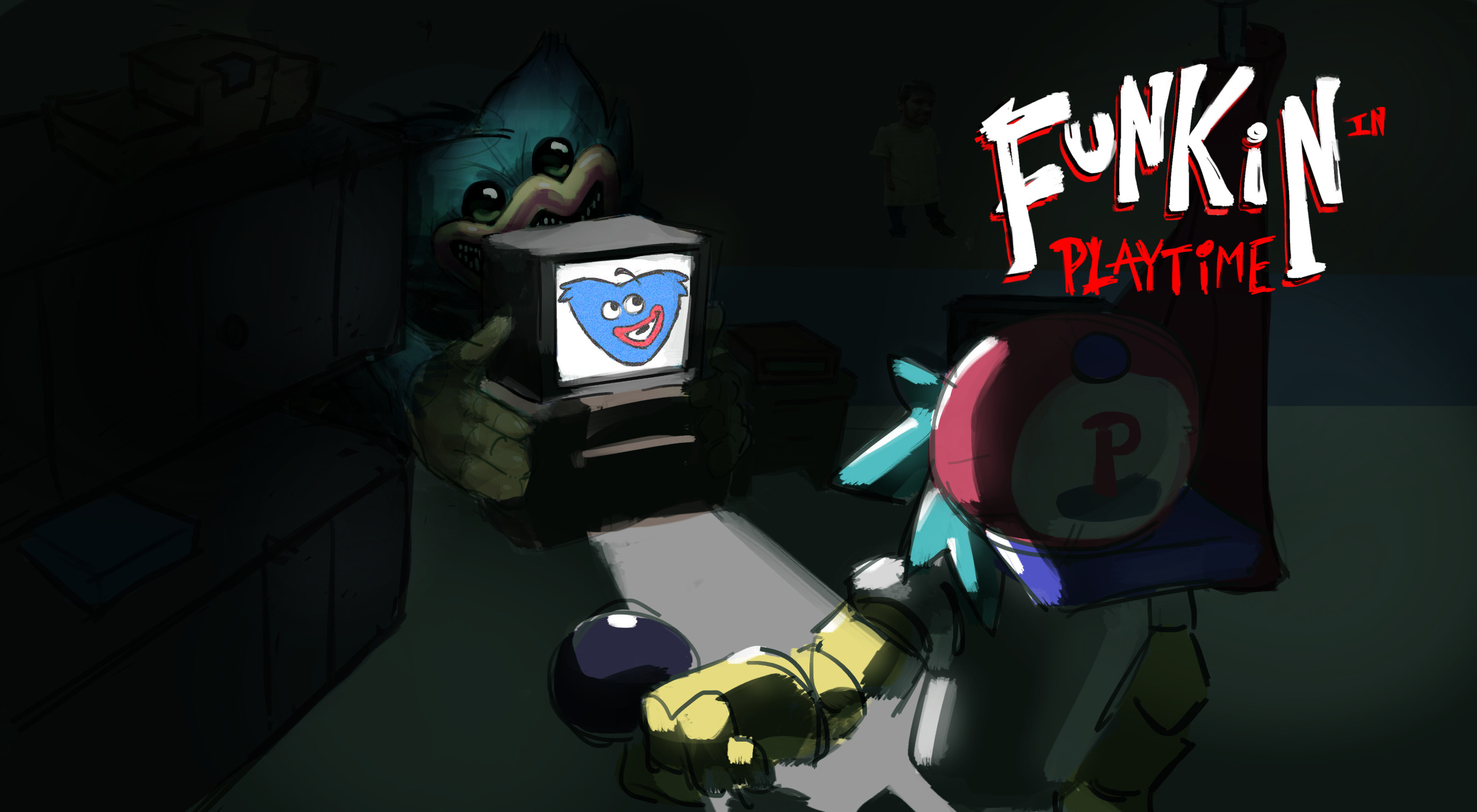 Funkin' In Playtime - [ONE SHOT] Mod for Friday Night Funkin' | FNF Mods