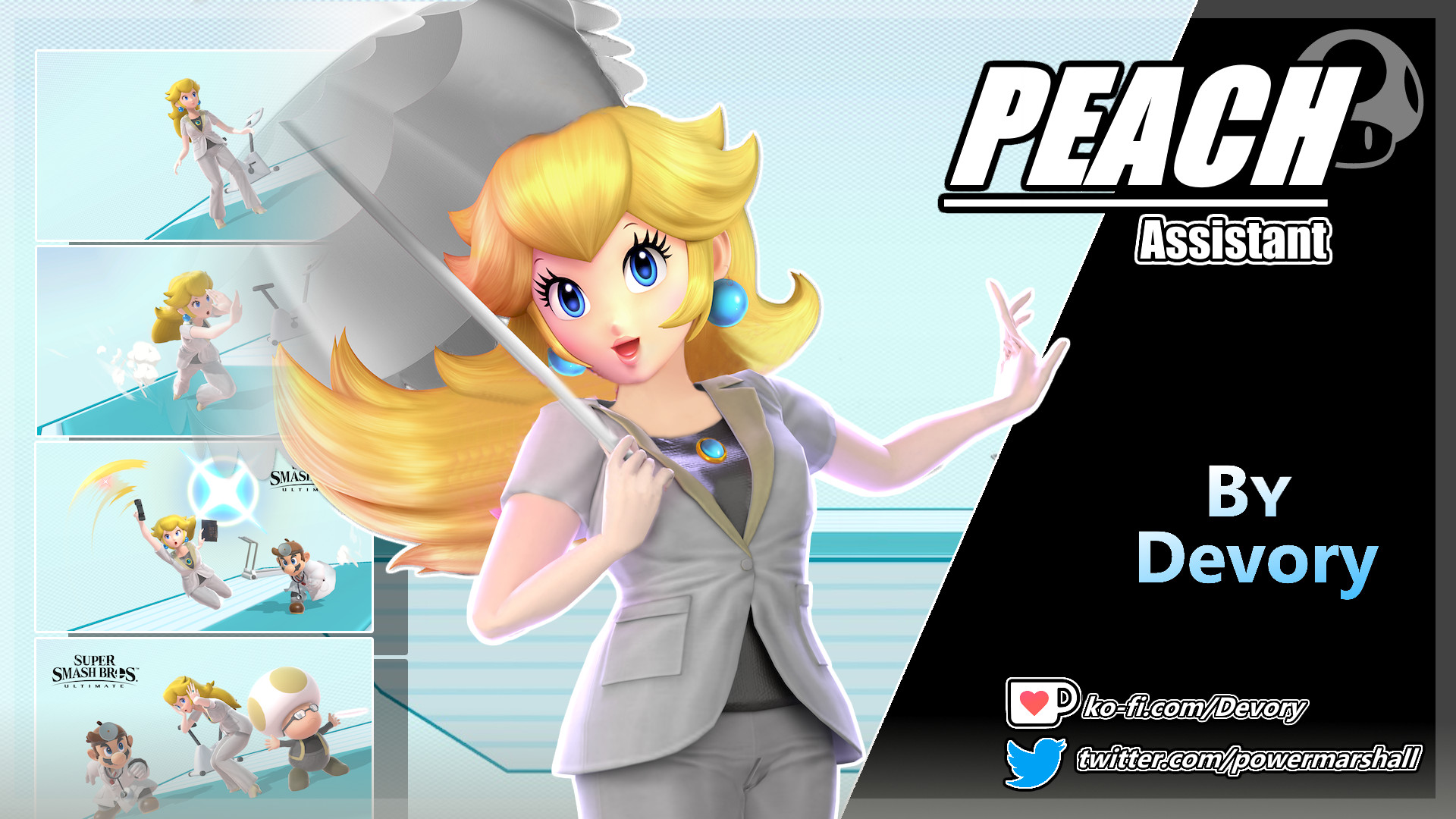 Assistant Peach Mod for Super Smash Bros. Ultimate | SSBU Mods