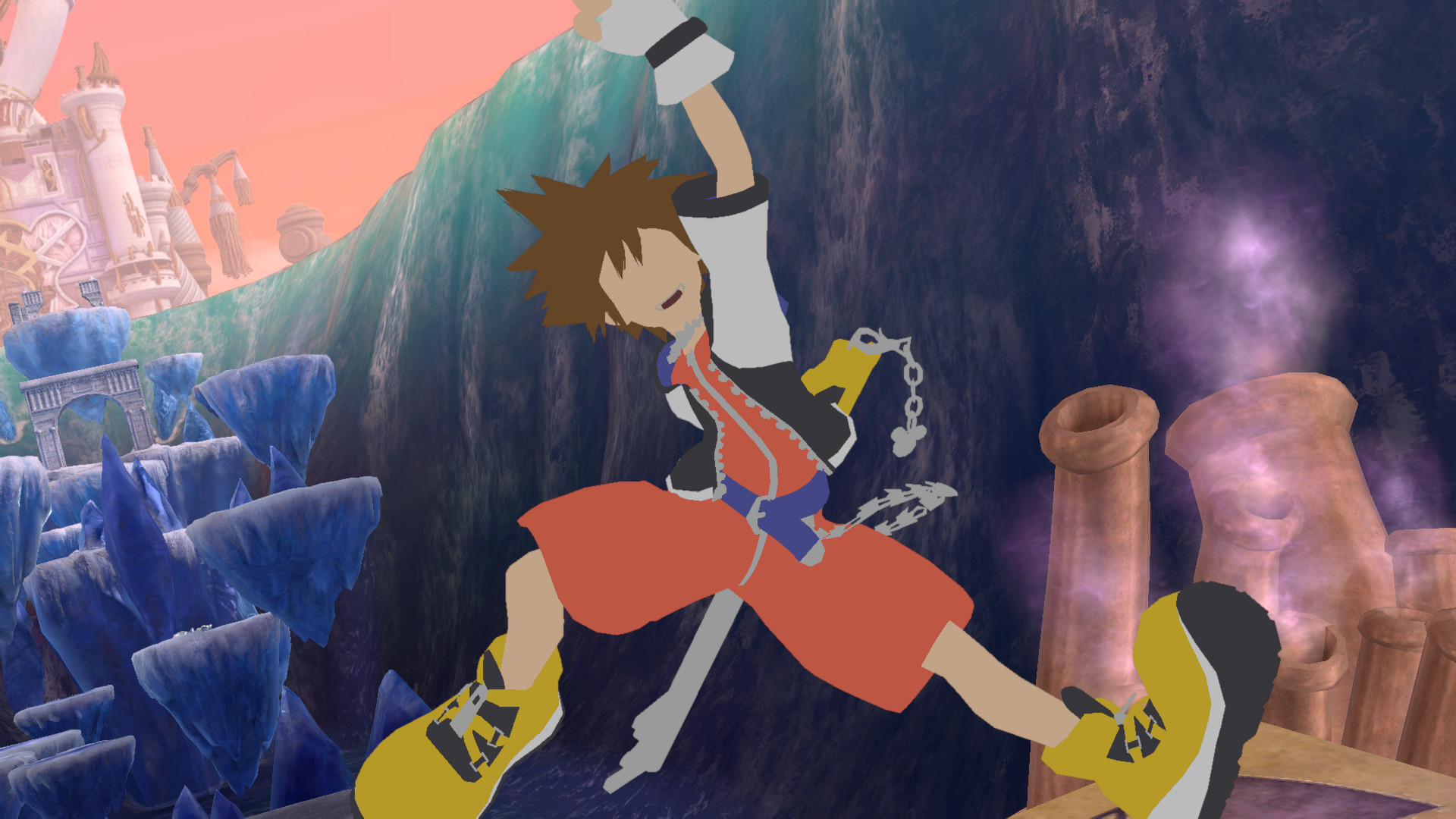 Flat Shading Sora Mod for Super Smash Bros. Ultimate | SSBU Mods