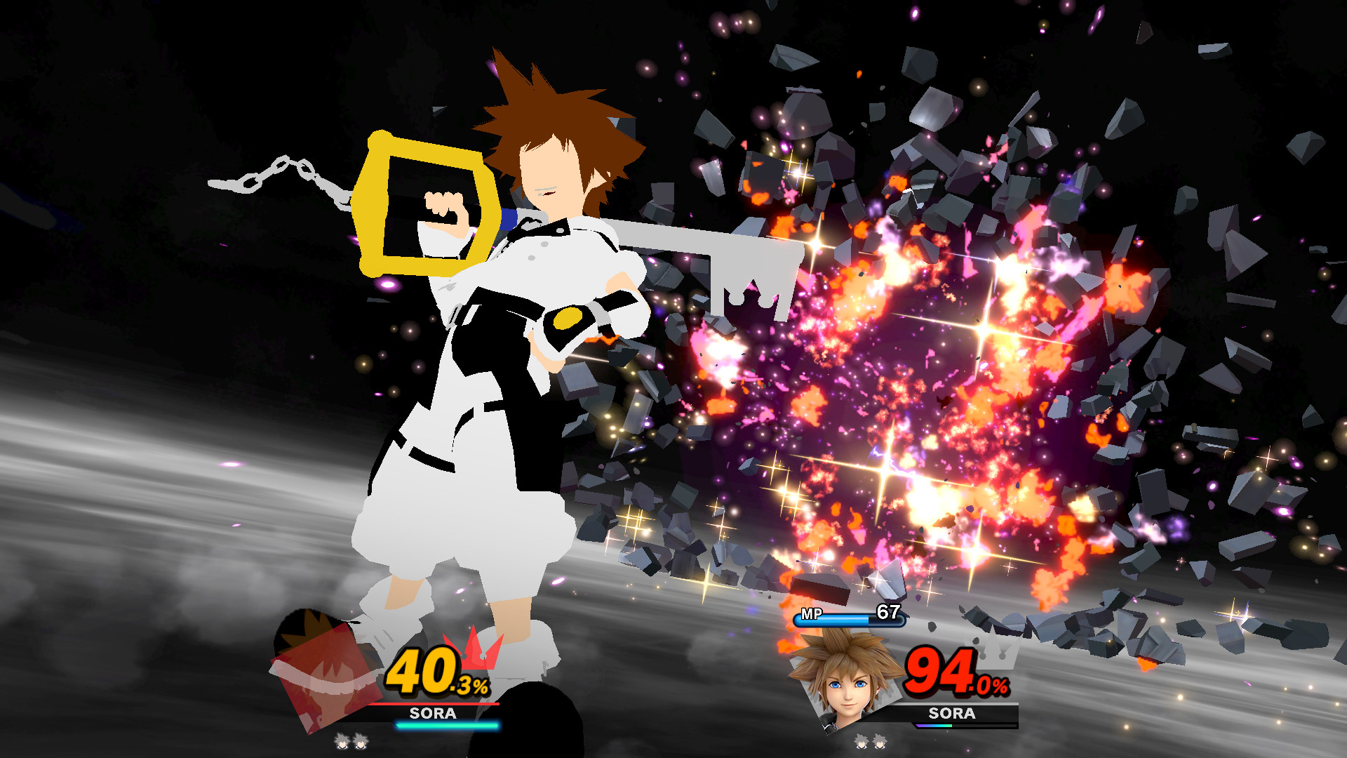 Flat Shading Sora Mod for Super Smash Bros. Ultimate | SSBU Mods