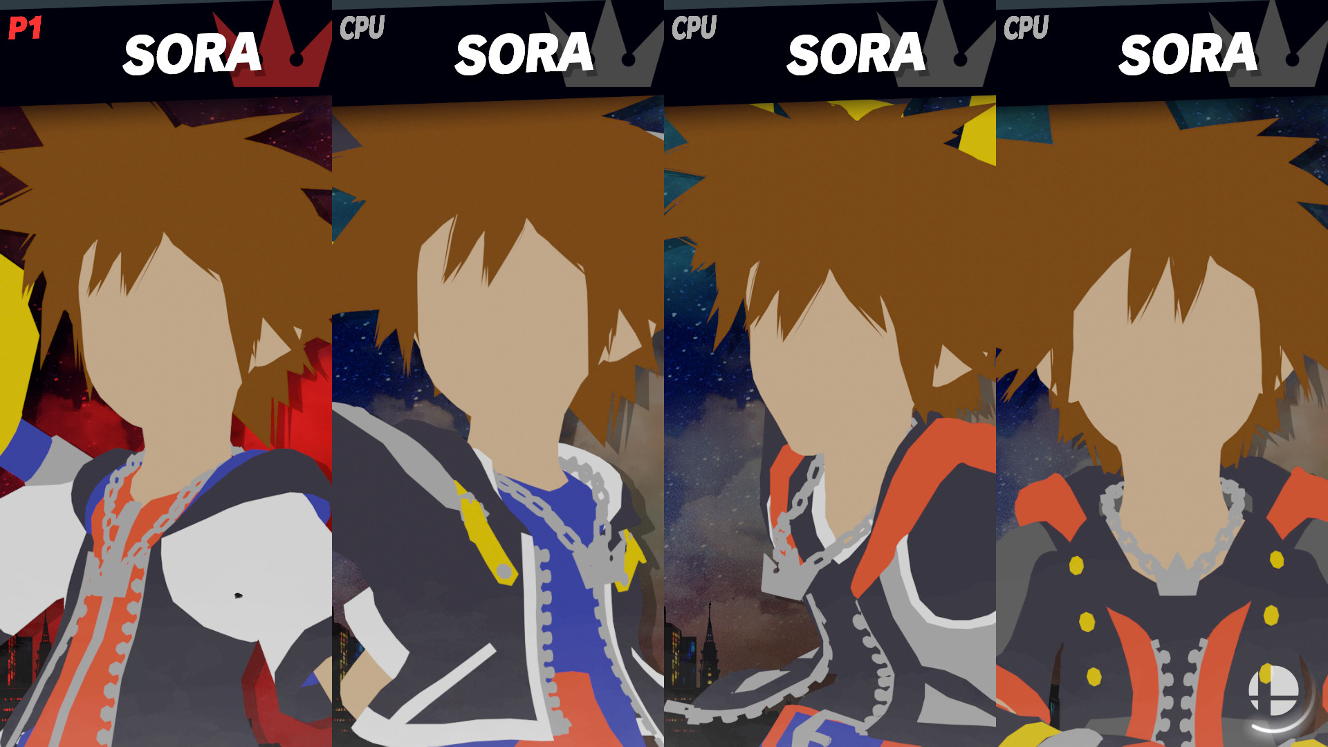Flat Shading Sora Mod for Super Smash Bros. Ultimate | SSBU Mods