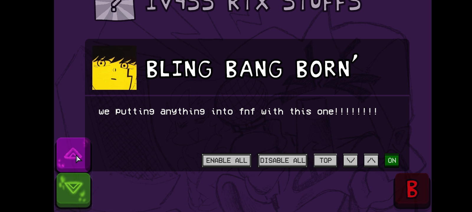Bling bang born PLAYABLE Mod for Friday Night Funkin' | FNF Mods