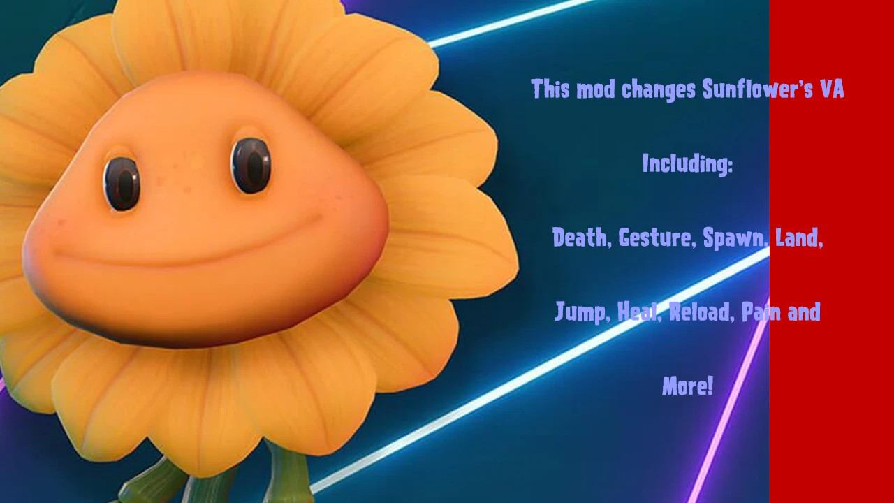 BFN Sunflower VA for GW2 Mod for Plants vs. Zombies: Garden Warfare 2 ...