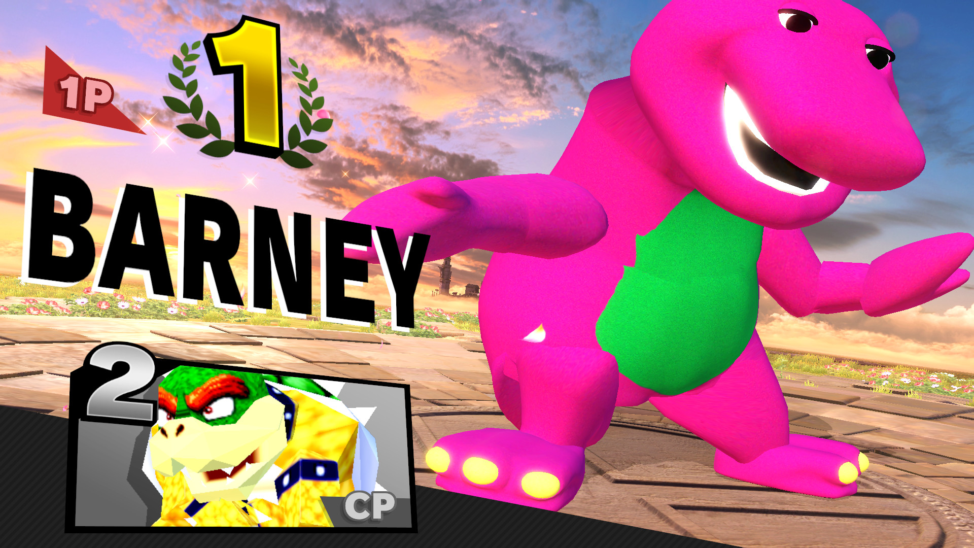 Barney The DINOSAUR Mod for Super Smash Bros. Ultimate | SSBU Mods