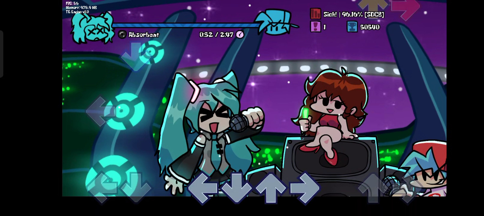 [fnf cover]Absorbent but miku and bf sing！ Mod for Friday Night Funkin ...