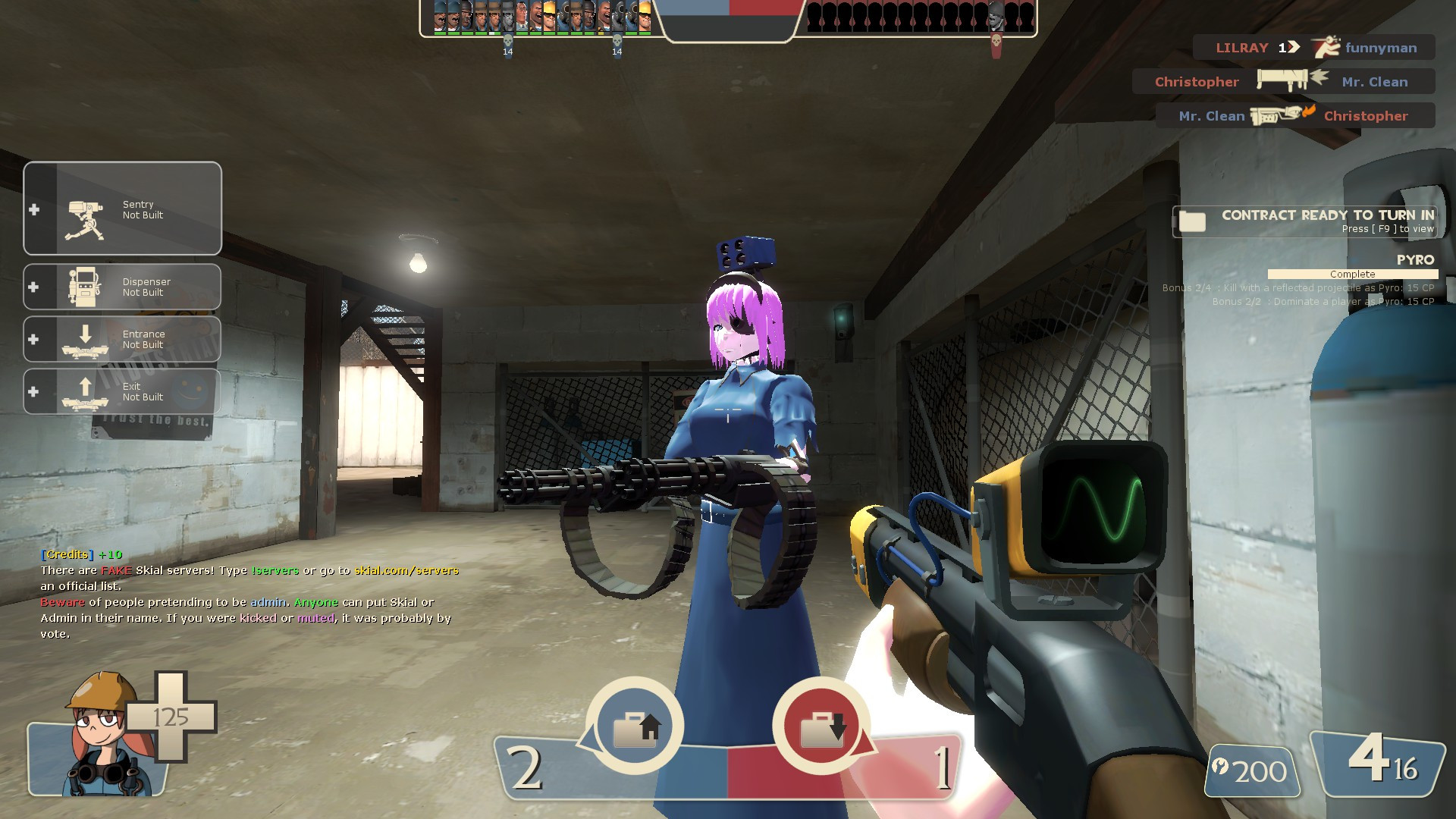 Azumanga Fortress - Engineer Chiyo & Mecha Sentry Mod for Team Fortress ...