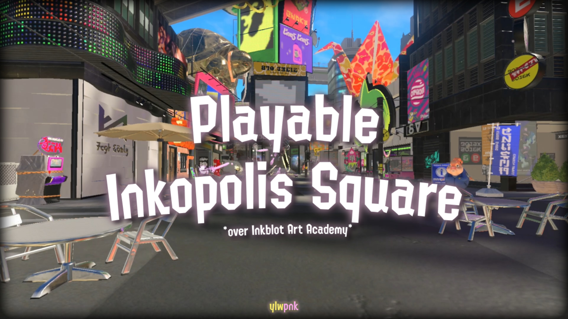 Paintable + Playable Inkopolis Square! Mod for Splatoon 3 | Splatoon 3 Mods