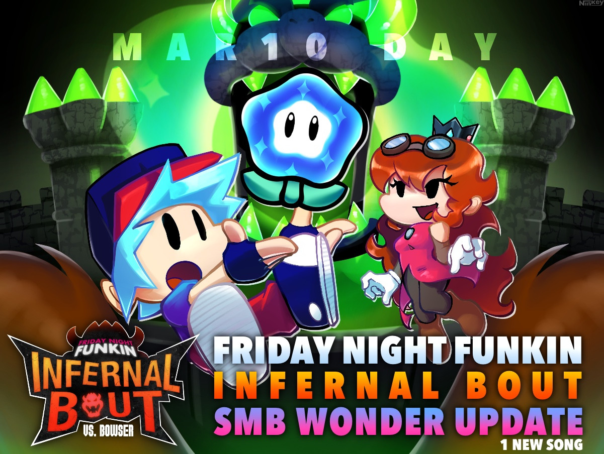 FNF INFERNAL BOUT v1.2 (SMB WONDER UPDATE) Mod for Friday Night Funkin ...