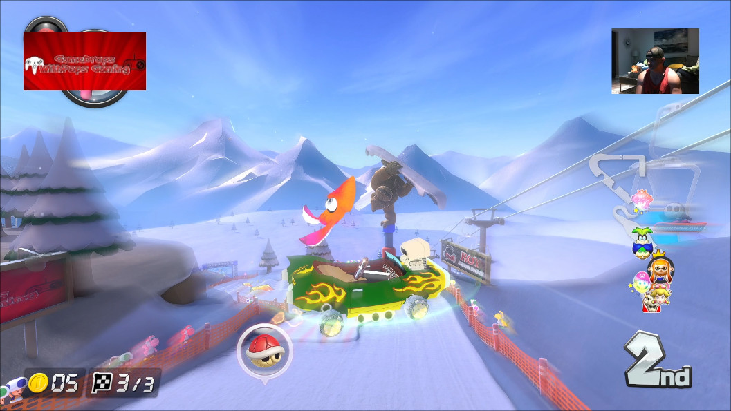 Custom HD Retro MK Wii Flame Flyer MKT on MK8D mod Mod for Mario Kart 8 Deluxe | MK8D Mods