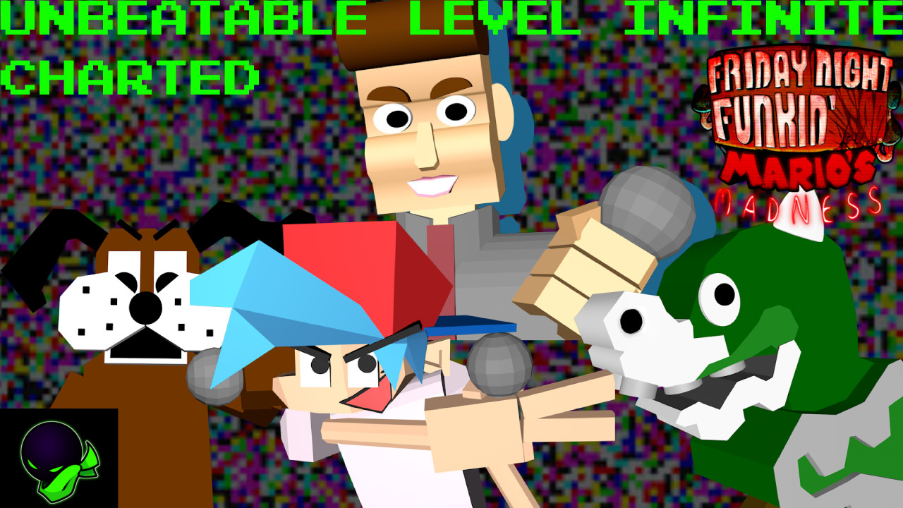 Unbeatable Level Infinte CHARTED!!! Mod for Friday Night Funkin' | FNF Mods