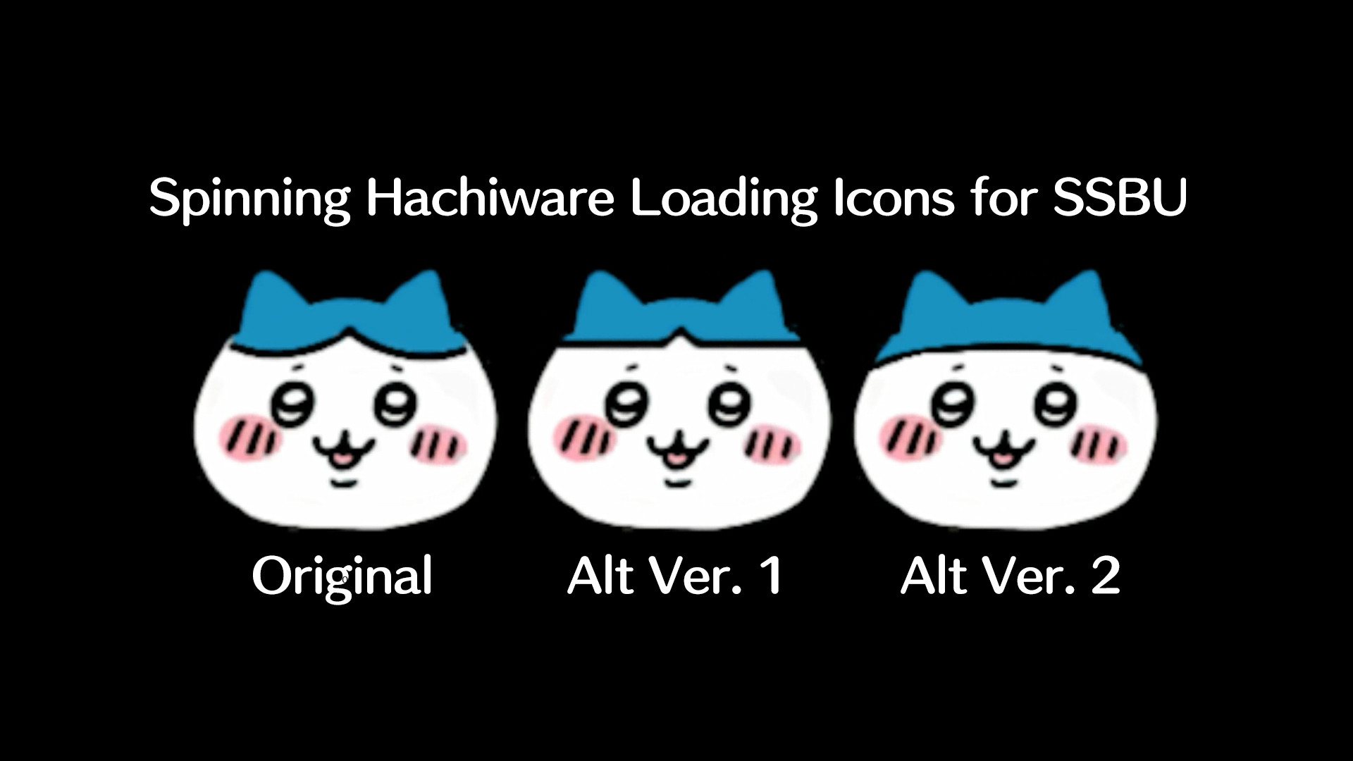 Spinning Hachiware Loading Icons Mod for Super Smash Bros. Ultimate ...
