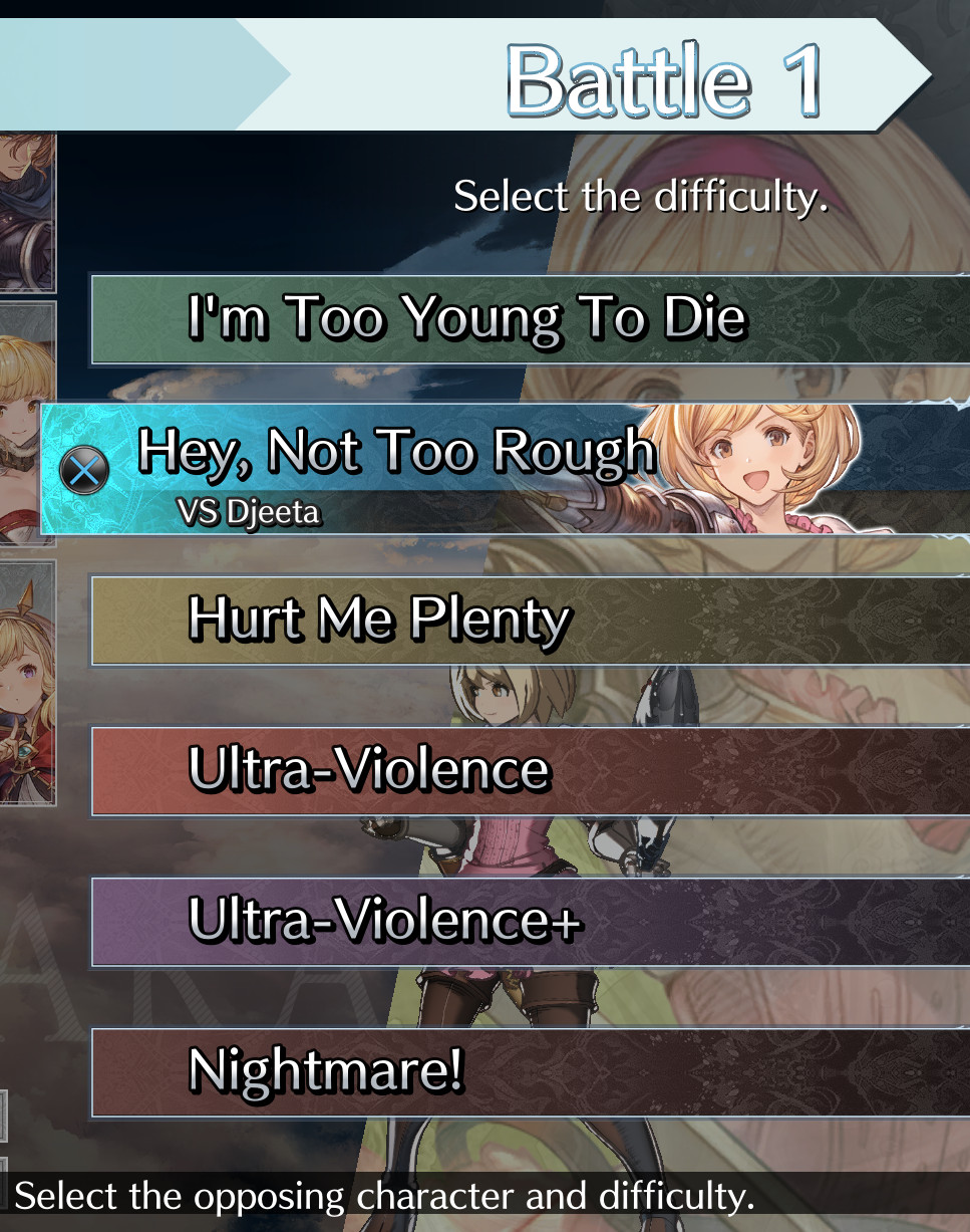 Doom Skill Levels Mod for Granblue Fantasy Versus: Rising | GB Rising Mods