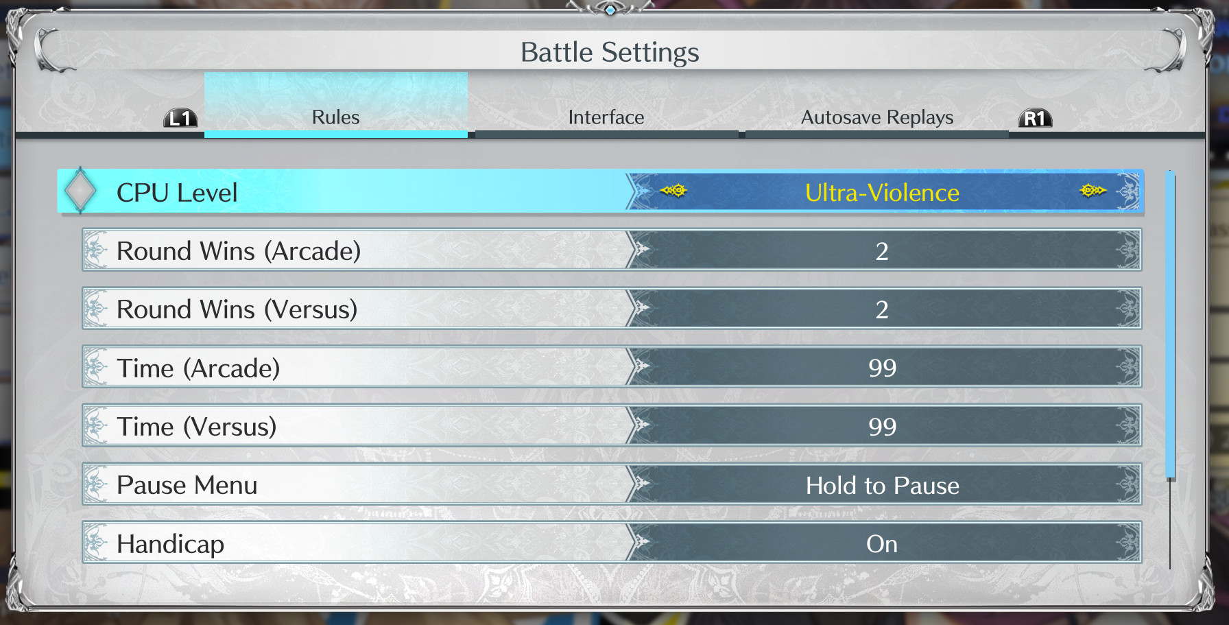 Doom Skill Levels Mod for Granblue Fantasy Versus: Rising | GB Rising Mods