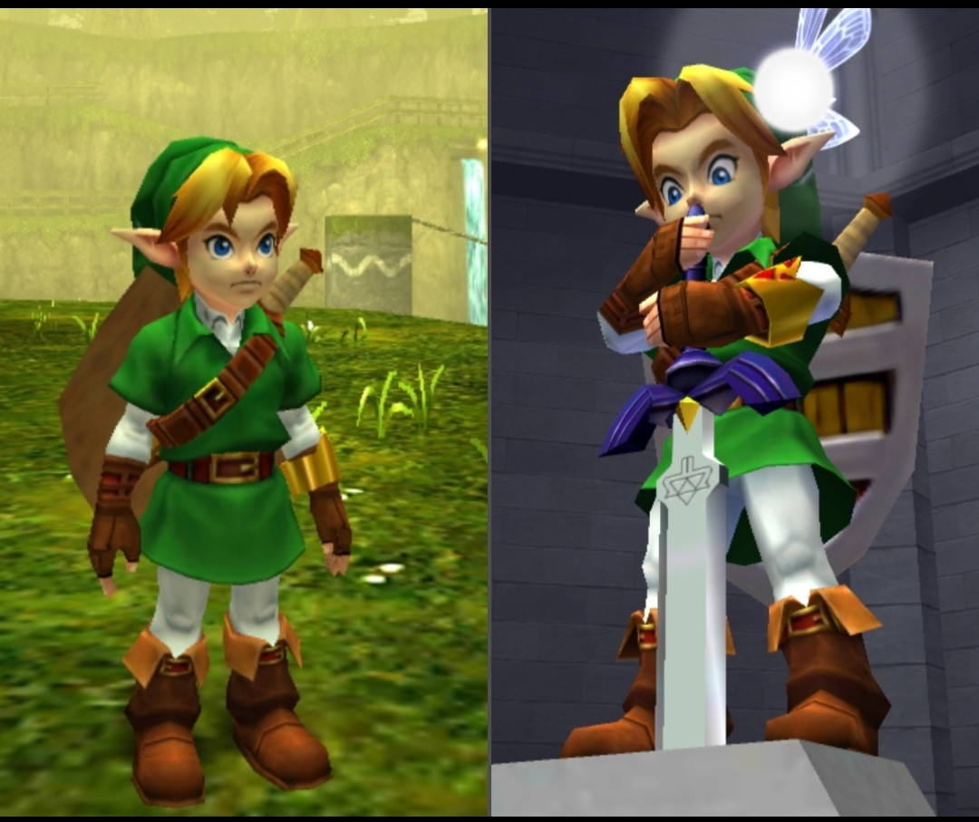 Better vanilla Link + adult Link 4 young Link Mod for The Legend of Zelda: Ocarina of Time 3D ...