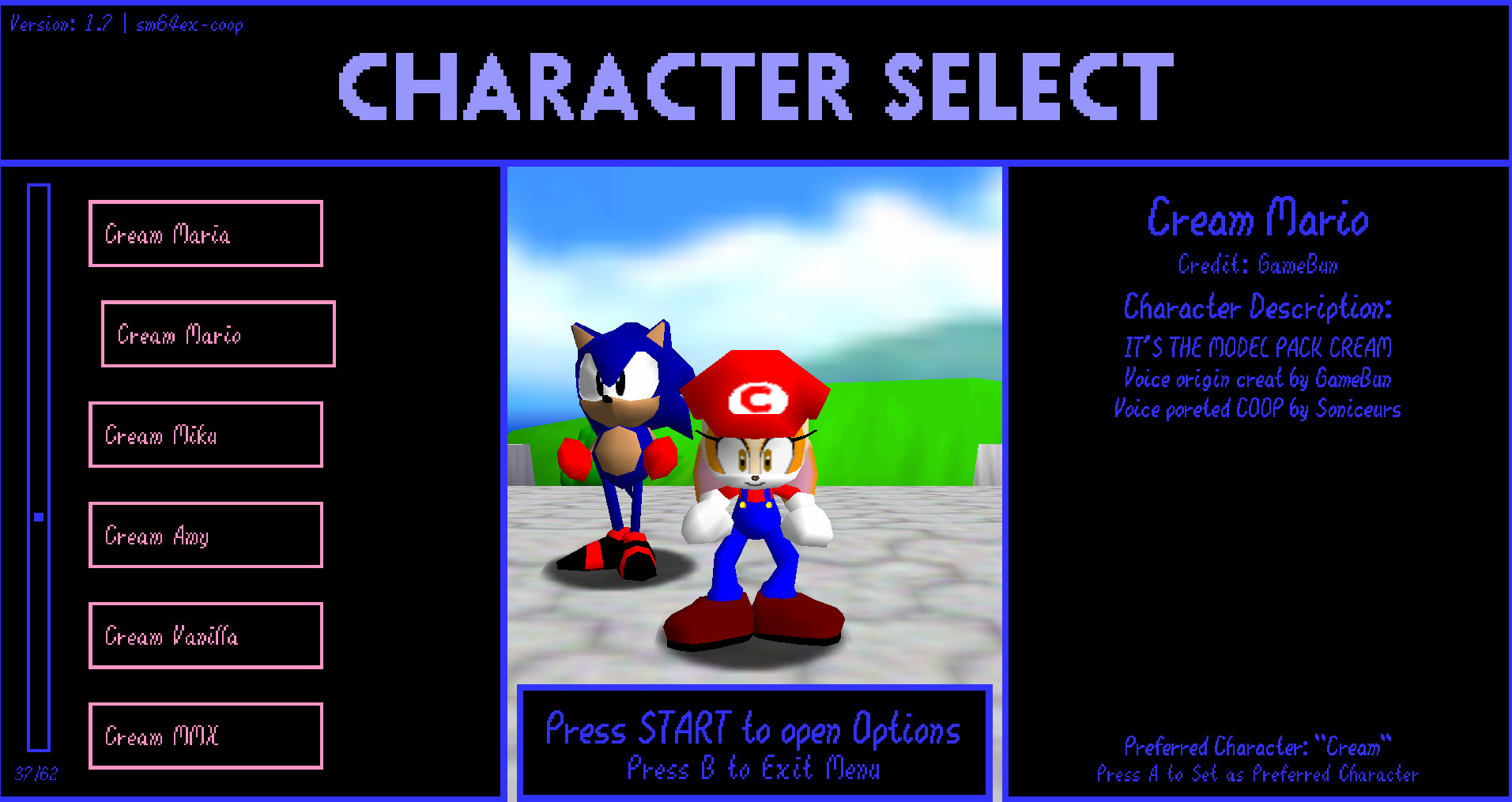 [CS] Sonic Character Select Pack Mod for Super Mario 64 PC Port | SM64 ...