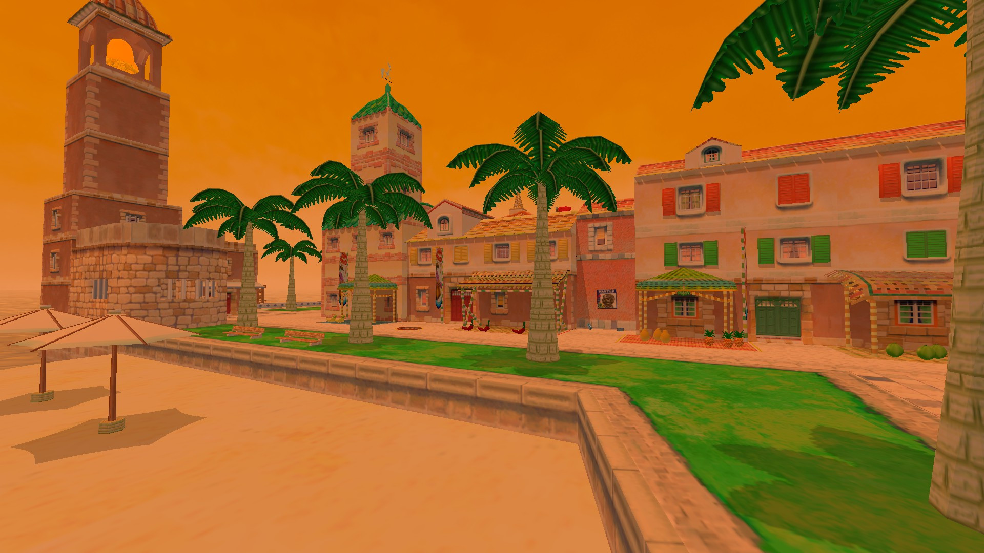 Delfino Plaza (Sunset) [Re-upload] Mod for Team Fortress 2 | TF2 Mods