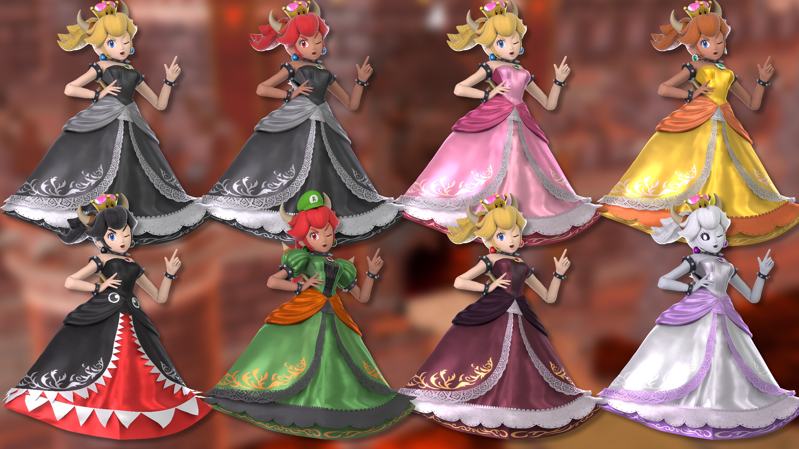 Ultimate-Styled Bowsette (Peach) Mod for Super Smash Bros. Ultimate ...