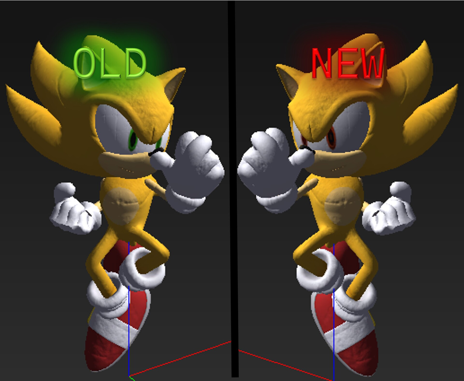 Super Sonic Red Eyes Mod for Sonic Smackdown | SSD Mods