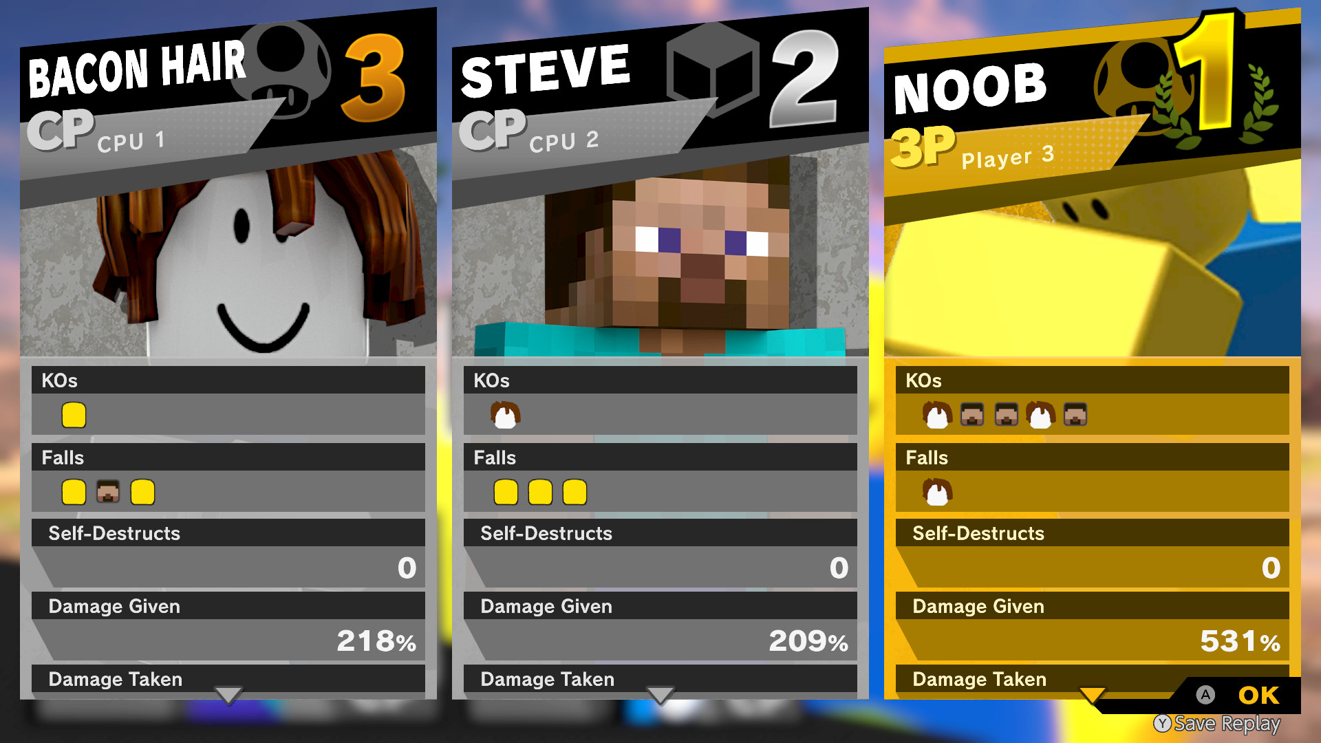 Roblox Noob Mod for Super Smash Bros. Ultimate | SSBU Mods