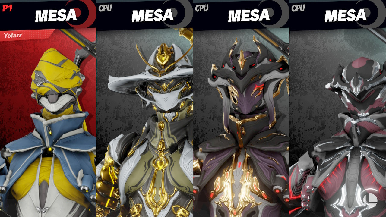Mesa (Warframe) over Bayonetta Mod for Super Smash Bros. Ultimate ...