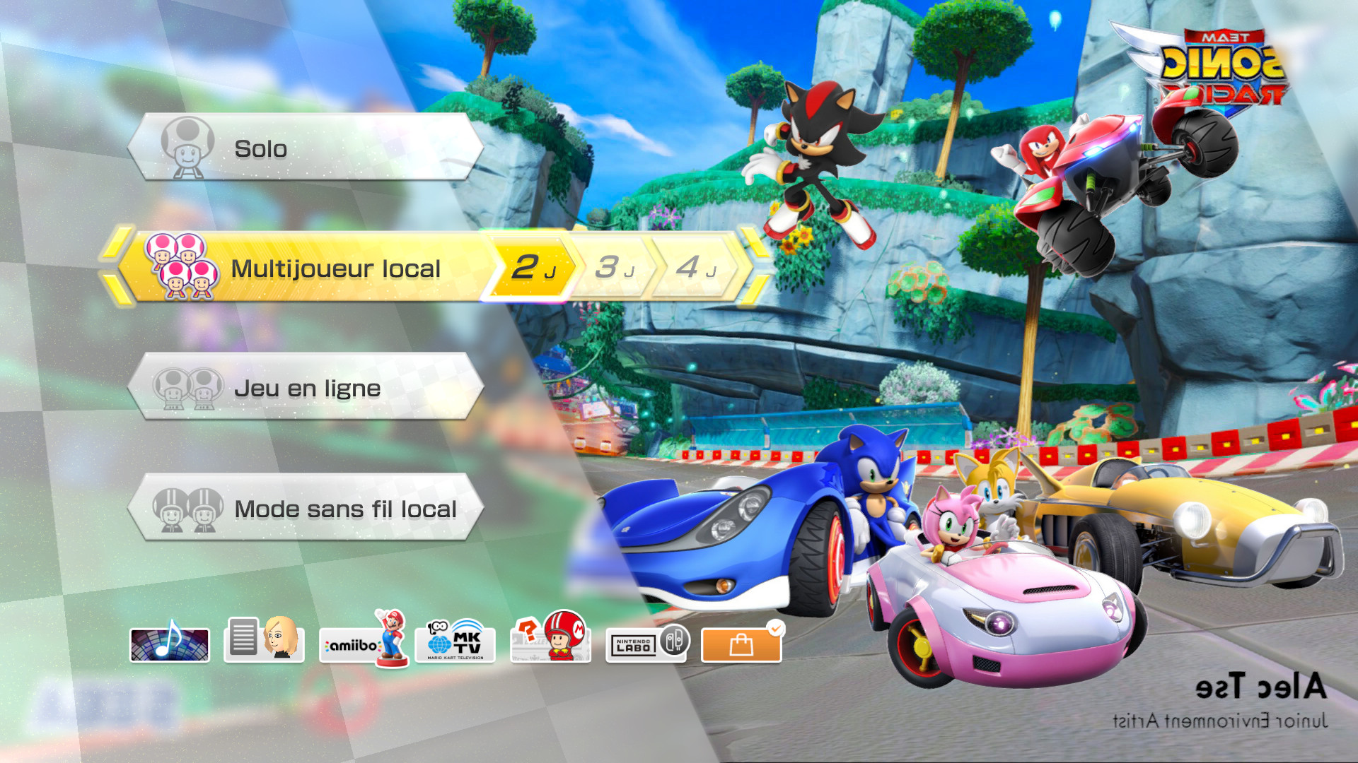 Sonic Title Screen UI Mod for Mario Kart 8 Deluxe | MK8D Mods