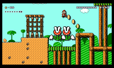 SMB3 Beach Mod for Super Mario Maker for Nintendo 3DS | SMM3DS Mods