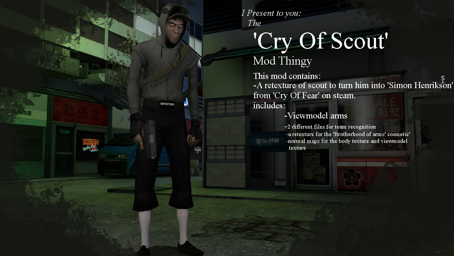 Cry Of Scout Mod for Team Fortress 2 | TF2 Mods