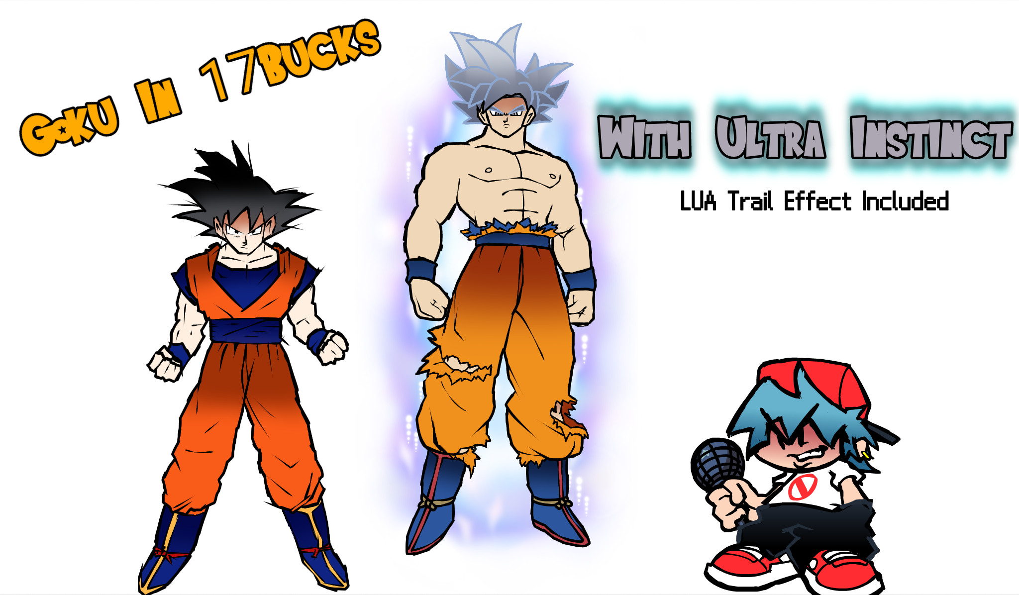 Goku 17Buck (Ultra Instinct Included) Mod for Friday Night Funkin ...
