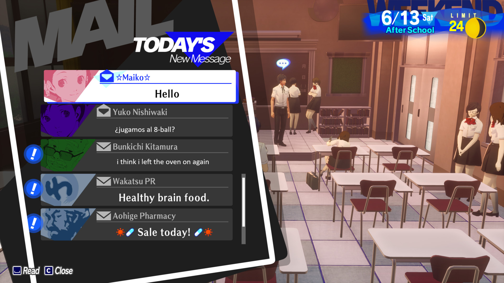 Colorful Mail Icons Mod for Persona 3 Reload | P3R Mods