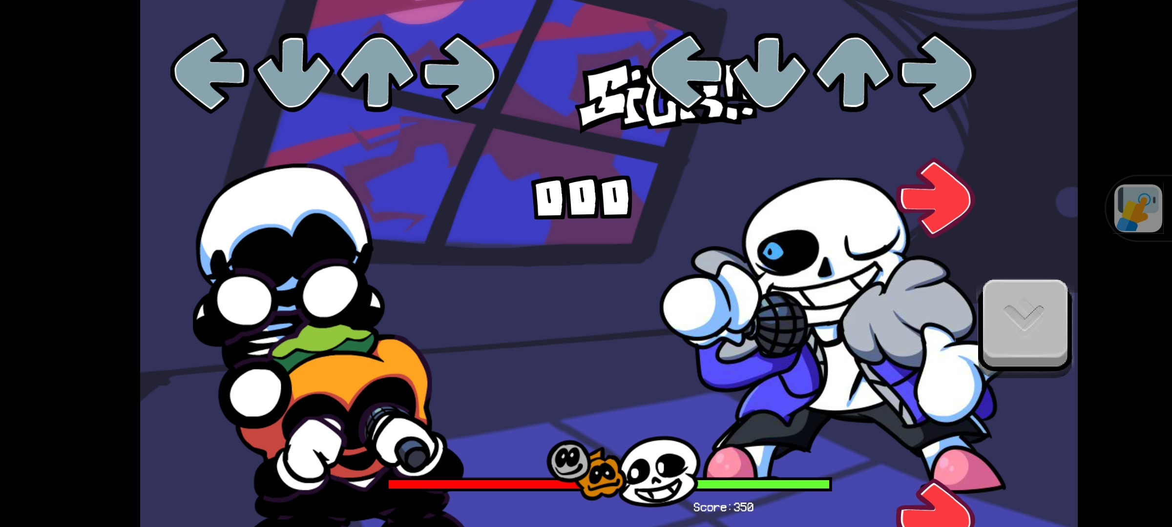 Playable Sans over Skid and Pump Mod for Friday Night Funkin' | FNF Mods
