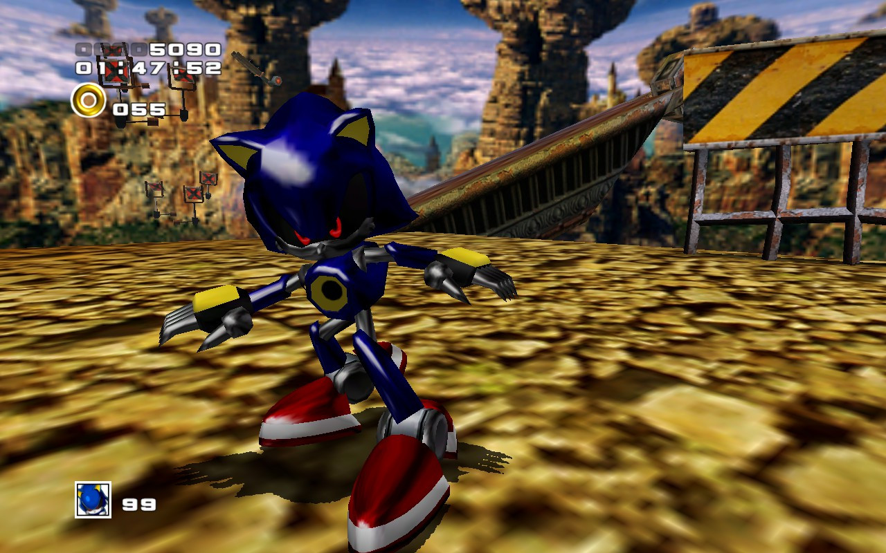 SA1 Dreamcast Metal Sonic Textures Mod for Sonic Adventure 2 | SA2 Mods