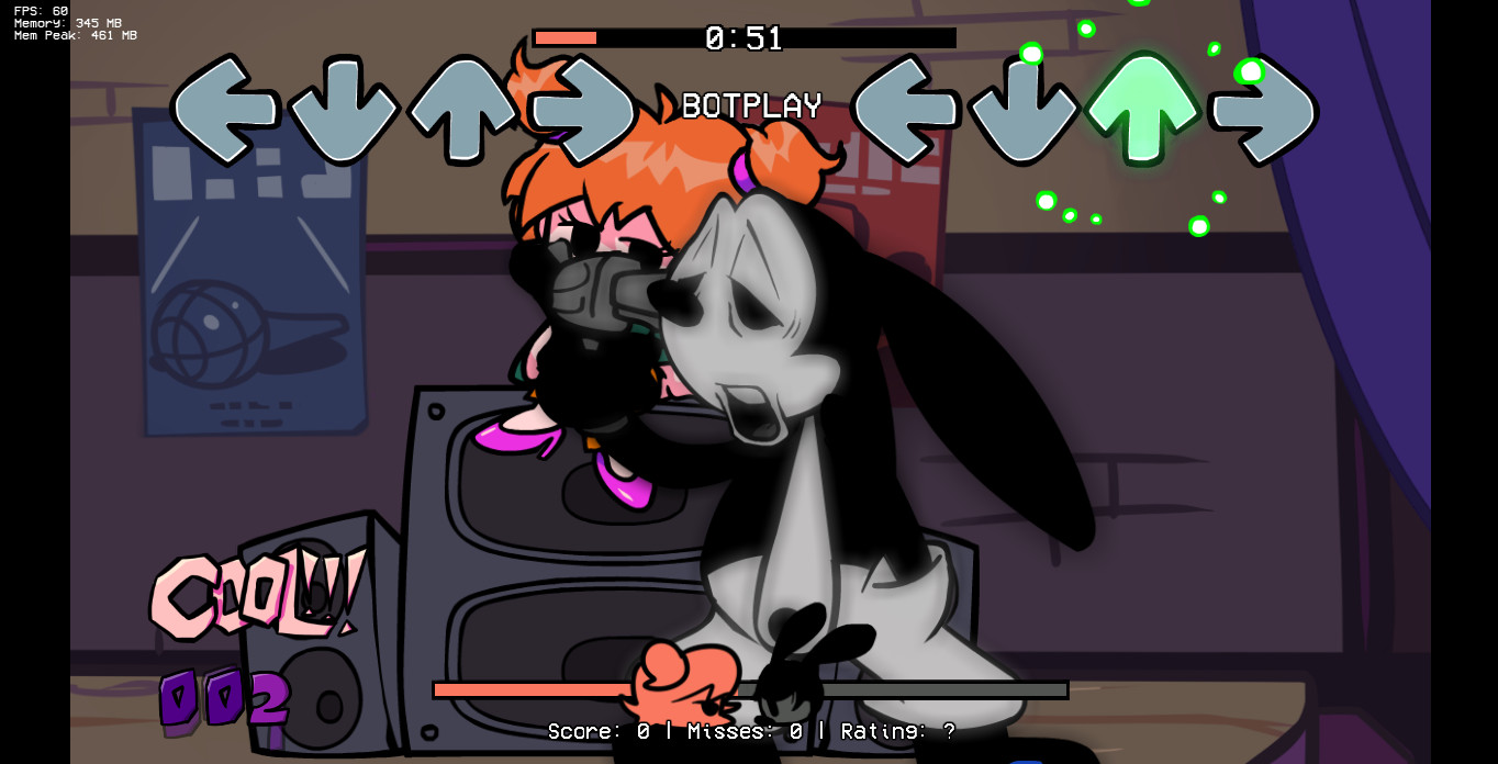 Playable W.I. Sad Oswald Mod for Friday Night Funkin' | FNF Mods