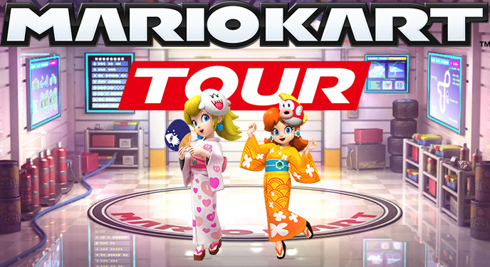 Peach (Yukata) & Daisy (Yukata) with MKT Animation Mod for Mario Kart 8 ...