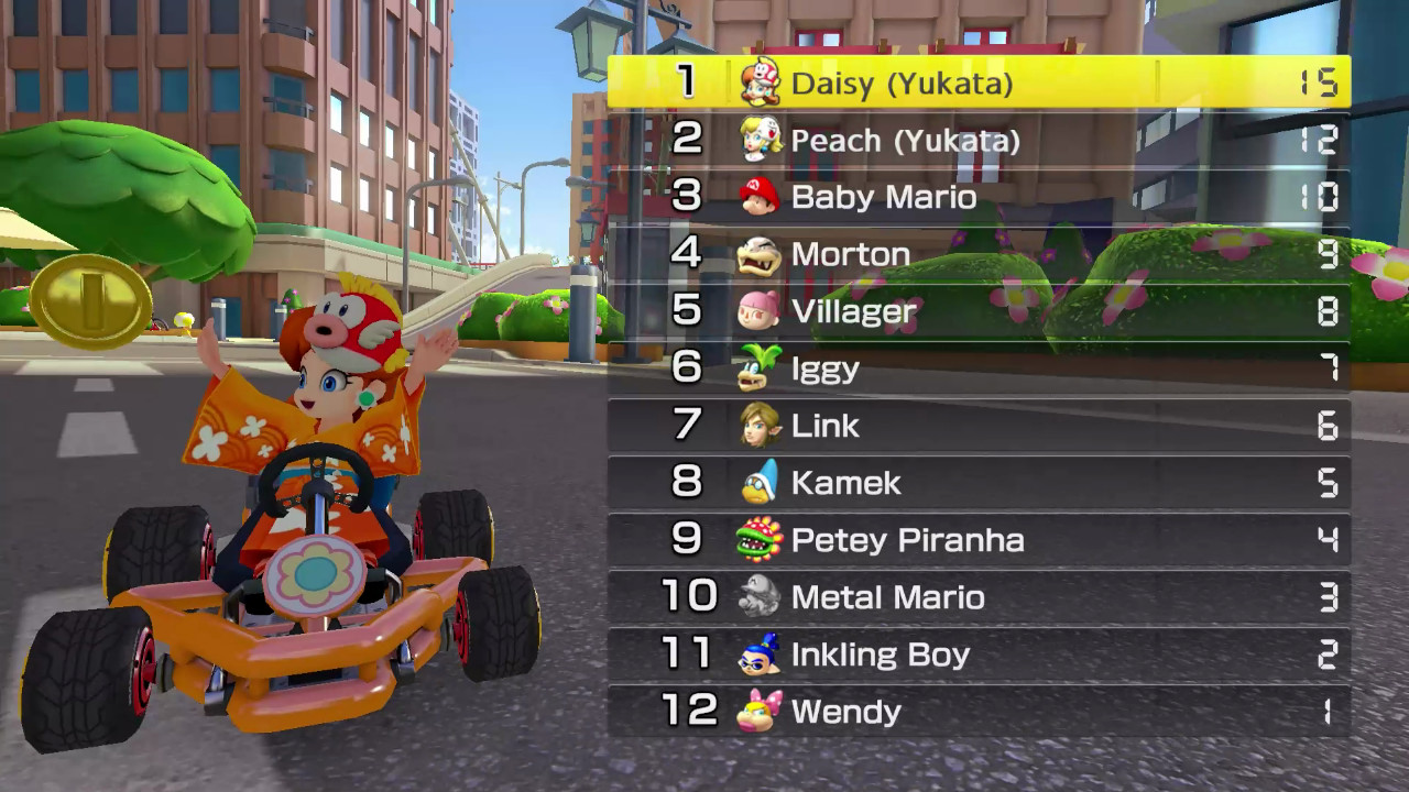 Peach (Yukata) & Daisy (Yukata) with MKT Animation Mod for Mario Kart 8 ...
