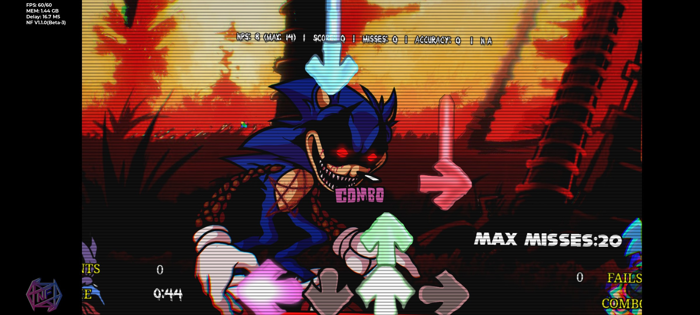 sonic exe 3.0(Cannelled)Extra chapter V1.2666 Mod for Friday Night Funkin' | FNF Mods