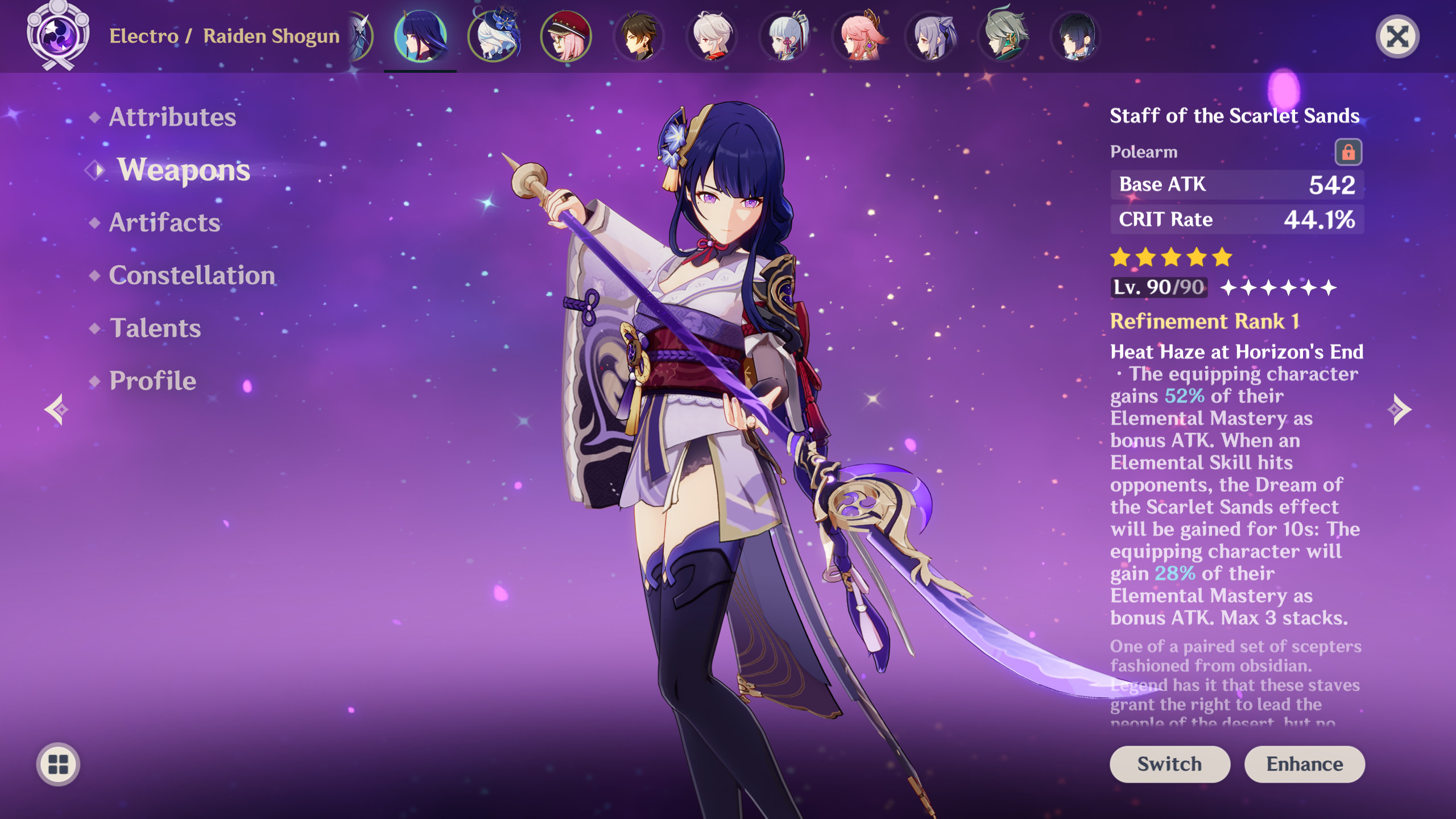 Engulfing Lightning over Staff of Scarlet Sands Mod for Genshin Impact ...