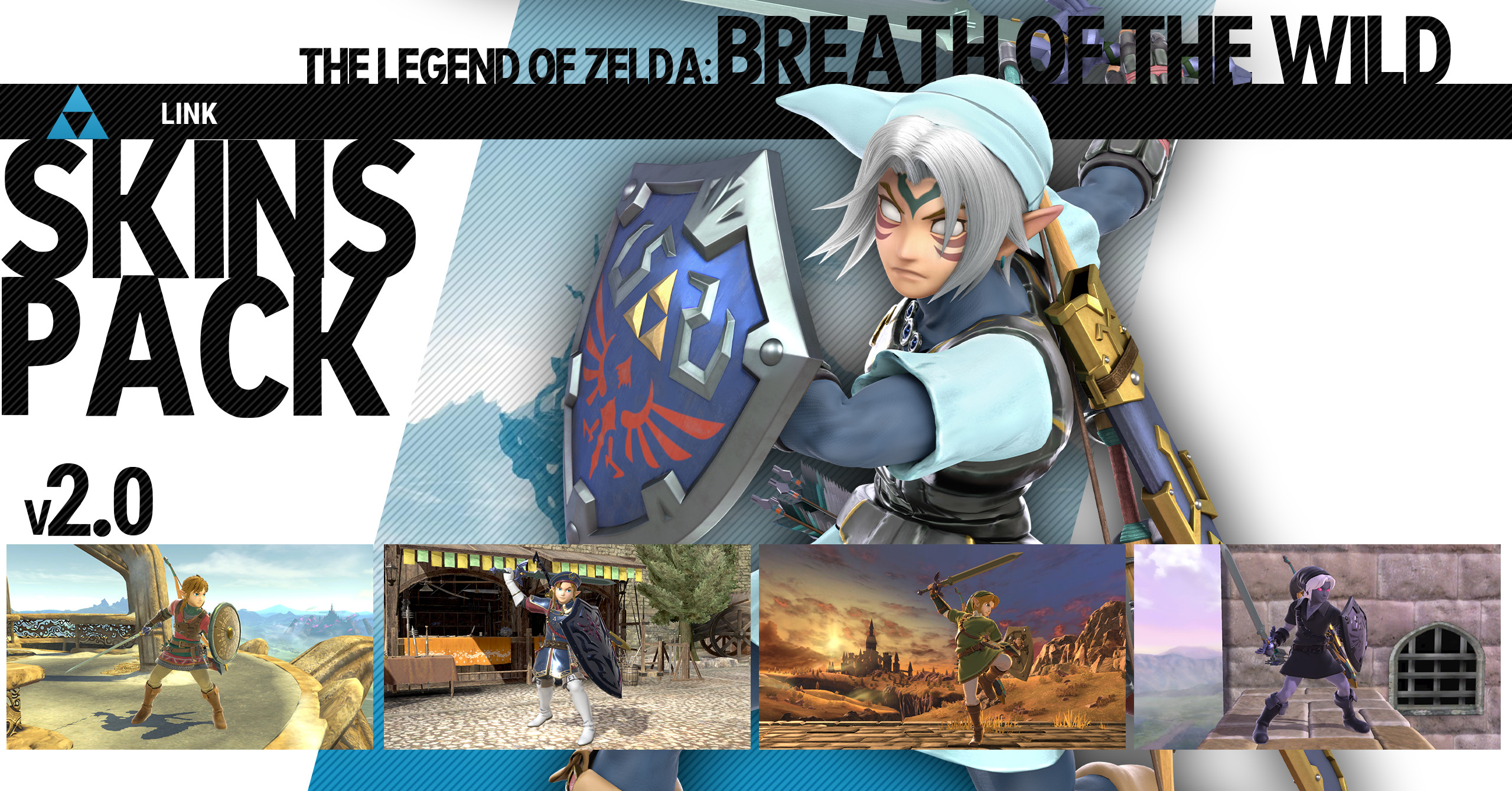 Breath of the Wild Skins Pack v2 Mod for Super Smash Bros. Ultimate ...