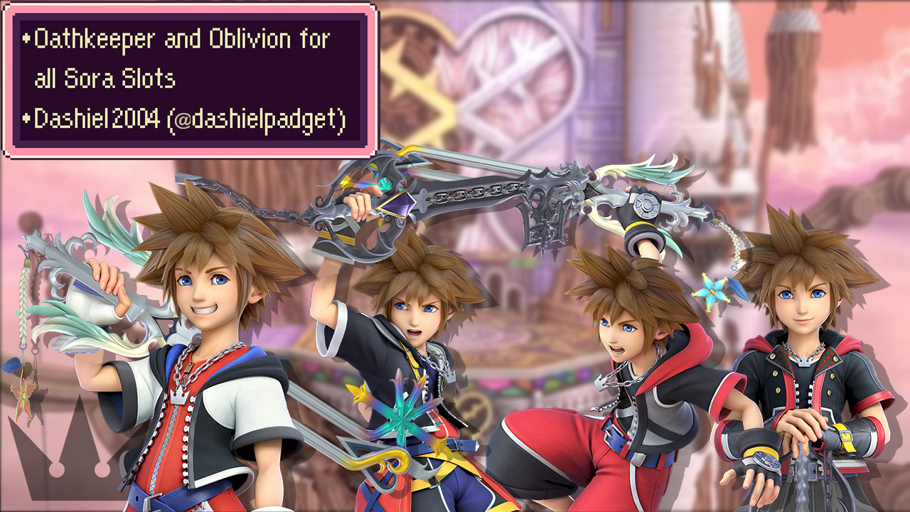 Oathkeeper and Oblivion for all Sora Slots Mod for Super Smash Bros. Ultimate | SSBU Mods