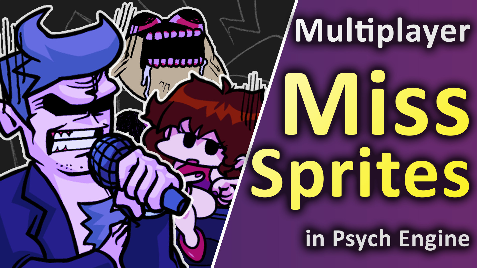 Multiplayer Miss Sprites in Psych Engine Mod for Friday Night Funkin ...