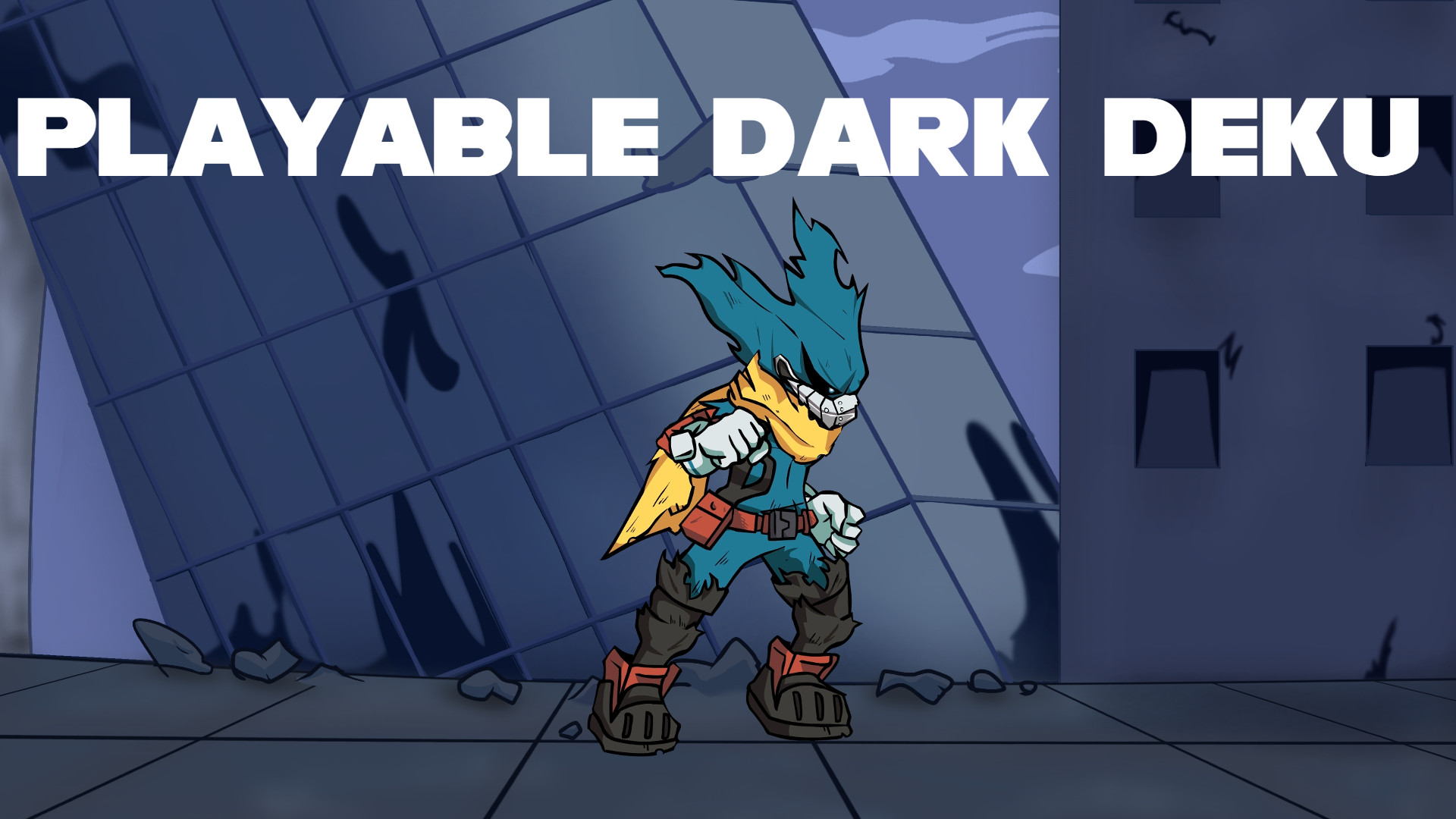 Playable Dark Deku Mod for Friday Night Funkin' | FNF Mods
