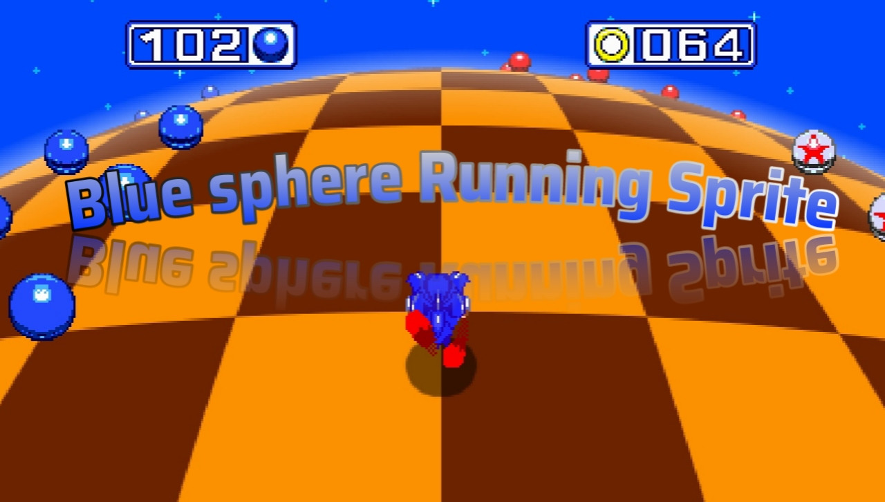 Blue Sphere running sonic sprite Mod for Sonic 3 A.I.R. | S3AIR Mods