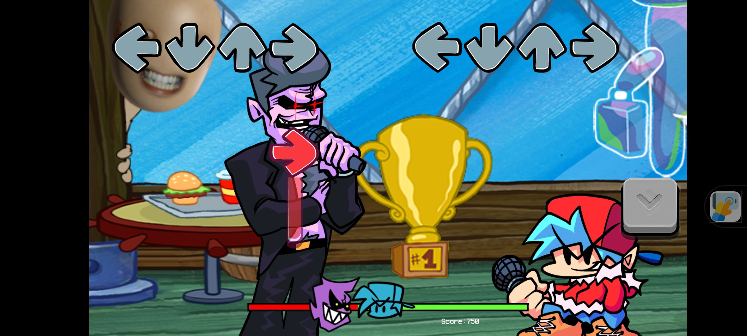 Krusty Krubs BG over Sound Stage Mod for Friday Night Funkin' | FNF Mods