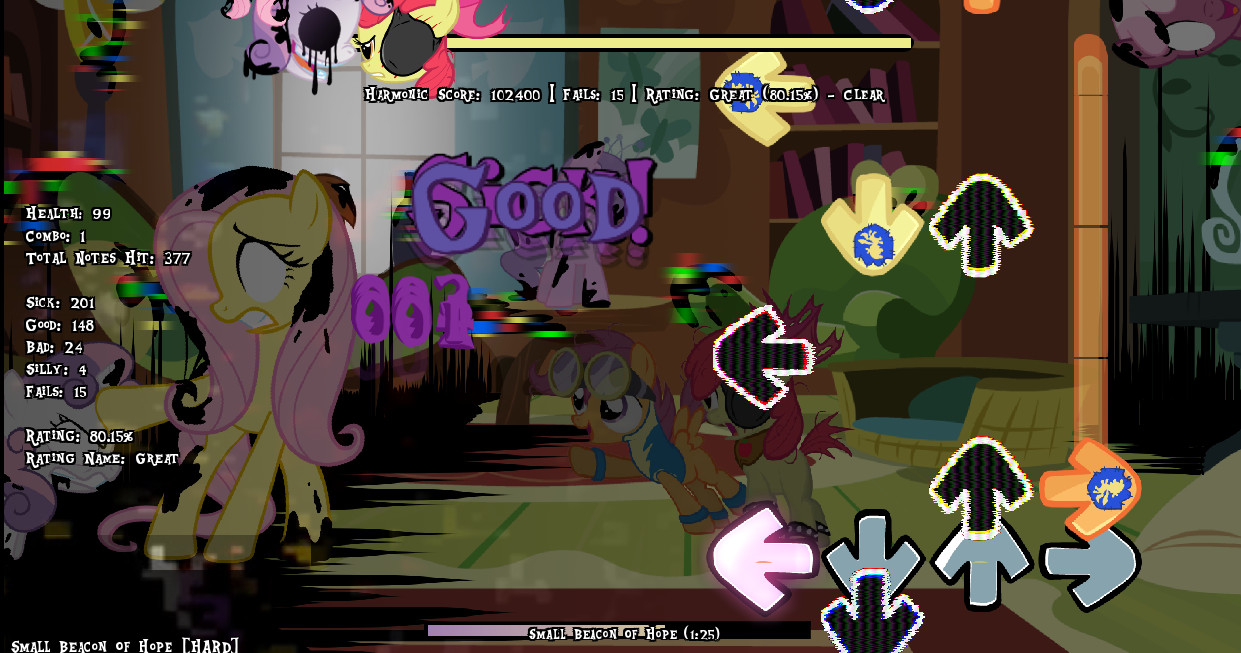 Darkness Is Magic Vip WITH GLITCH NOTES Mod for Friday Night Funkin ...